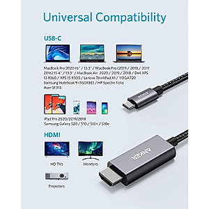 Anker 310 USB-C Adapter (4K HDMI) with USB-C to HDMI Cable