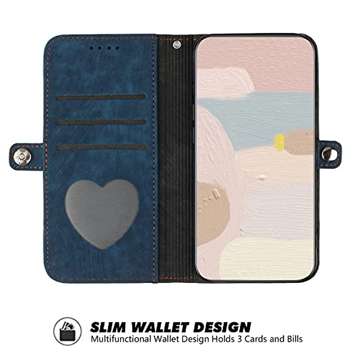 WATSKY for Sony Xperia 1 III Contrast Flip Phone Case