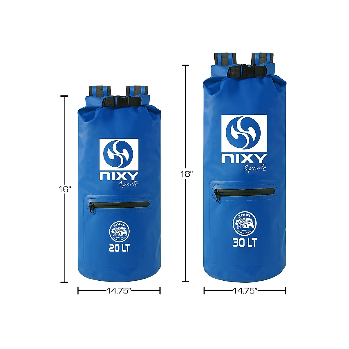 NIXY Premium 20L/30L Dry Backpack Accessory - Spacious Waterproof Storage Solution for All Your Outdoor Adventures, Paddleboarding, Kayaking, Camping & More (Pink, 20L)