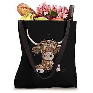 Scottish Highland Cattle Head I Highland Cattle Cow Fun Tote Bag