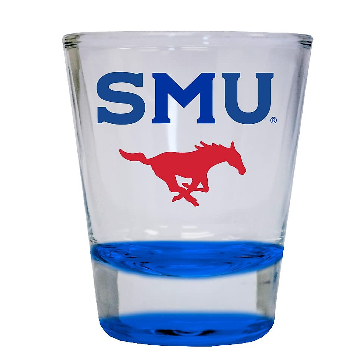 R and R Imports Southern Methodist University 2 ounce Color Shot Glasses Blue Officially Licensed Collegiate Product