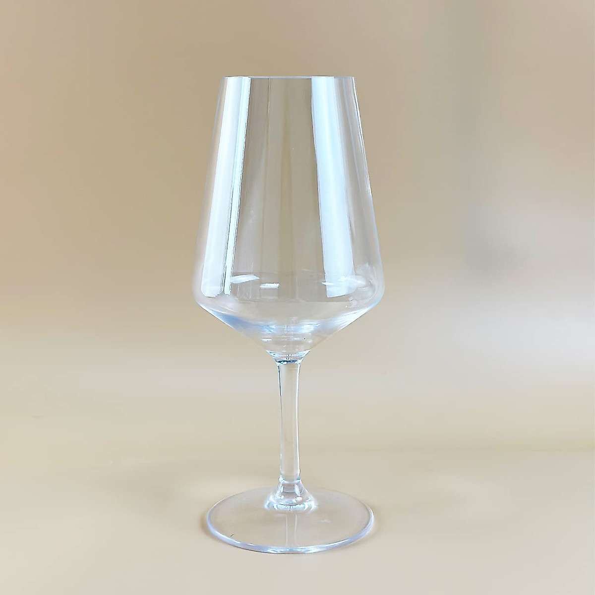 20-ounce Unbreakable Wine Glasses-Plastic Stem Wine Glasses, set of 6-All Purpose,Red or White Wine Glass,Dishwasher Safe,BPA Free