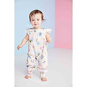 Mud Pie Baby Girls Kids Hydrangea Longall, Pink Hydrangea, 9-12M US