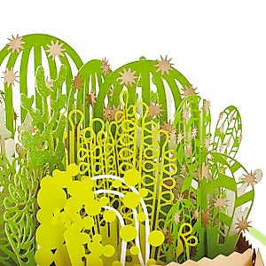 Hallmark Signature Paper Wonder Pop Up Thank You Card, Succulents (Nurses Day Card, Teacher Appreciation, Healthcare Worker Gift) (1299RZH1132)