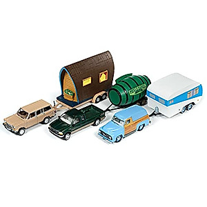 Tow & Go Series 2, Set A of 3 Cars Johnny Lightning 50 Years 1/64 Diecast Model Cars by Johnny Lightning JLTG002A