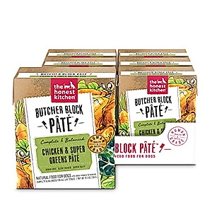 The Honest Kitchen Butcher Block Pâté: Chicken & Super Greens Wet Dog Food, 10.5 oz (Pack of 6)