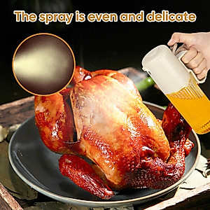 Garkup Oil Sprayer for Cooking, Oil Dispenser Bottle for Cooking in Kitchen Oil Sprayer with Delicate Mist for Air Fryer