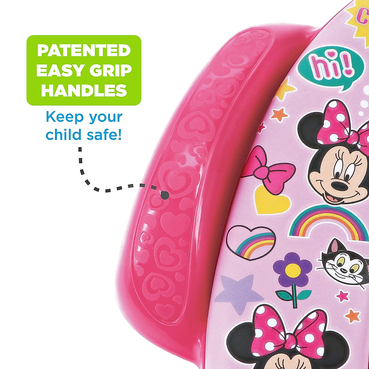 Disney Minnie Mouse "Smile" Soft Potty Seat and Potty Training Seat - Soft Cushion, Baby Potty Training, Safe, Easy to Clean