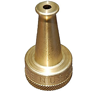 Solid Brass Hose Jet Sweeper Nozzle ~ Made in USA ~ with Extra Washers