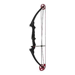 Genesis Original Lightweight Right Handed Archery Compound Bow w/ Adjustable Aluminum Riser, Cam Draw Weight, & Draw Length for Kids and Adults, Black