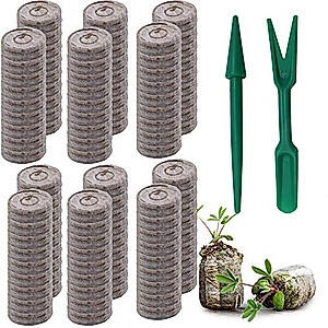 120 Pcs Peat Pellet - 35mm Plant Pallet Seedling Soil Block,Plant Starting Plugs Peat Pellets Bulk for Plant Starter Pellet,Transplanting Growing Garden Flower Vegetables