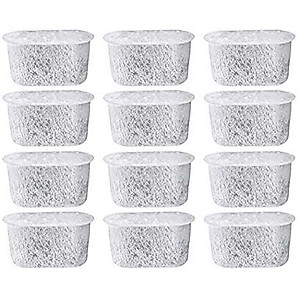 12 NISPIRA Replacement Activated Charcoal Water Filters for Cuisinart Coffee Machines, Compared to Cuisinart DCC-RWF