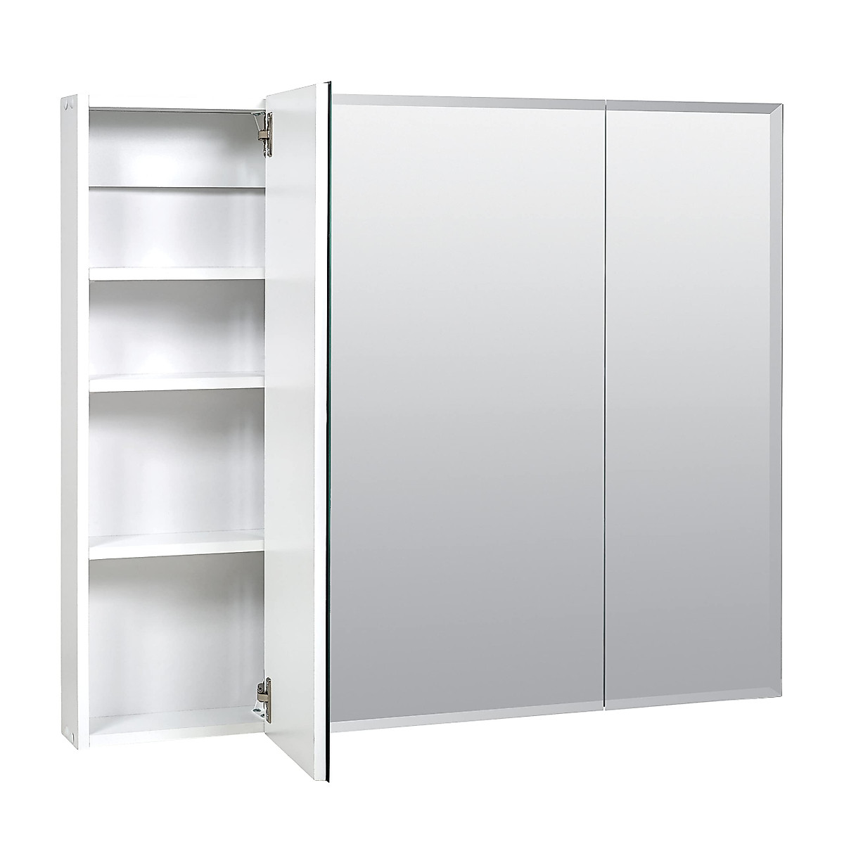 Zenith M36, Beveled Tri-View Medicine Cabinet, Frameless