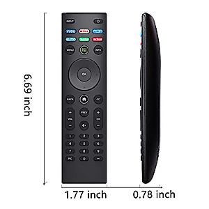 Universal Vizio Remote Control XRT140 fit All Vizio Smart TV with Vudu Netflix Primevideo Xumo Hulu Redbox Watchfree Buttons