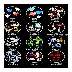 Lovedfgh Christmas Snowflake Lights Christmas Window Projector Lights, Movies Festival LED Projection Decoration Spotlight, Switch Between Christmas The Best Gift for Children at Christmas 11.12