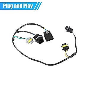 X AUTOHAUX 15930264 Headlight Wiring Harness Headlamp Socket Connector Wire for Chevrolet Malibu 2008 2009 2020 2021 2012 Headlamp Wire Harness Connector 645-539