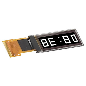 DAUERHAFT Display Screen, Thin SPI Interface Display Screen Module Clear Self Illumination 15 Pin 4 Pcs for DIY(White)
