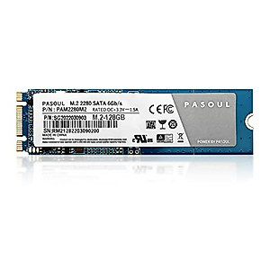 PASOUL SSD 128GB SATA M.2 2280 6GB/s Compliant 3D TLC Max Read 530MB/s Write 400MB PAM2280M2-128