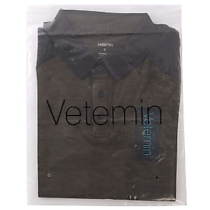 Vetemin Men's Casual Lightweight Quick Dry Athletic Active Sports Outdoors Golf Polo T Shirts Teal Blue/Sonic Charcoal M