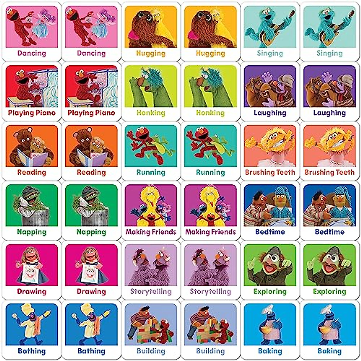 MasterPieces Kids Games - Sesame Street Matching Game - Fun for Kids and Family - Laugh and Learn