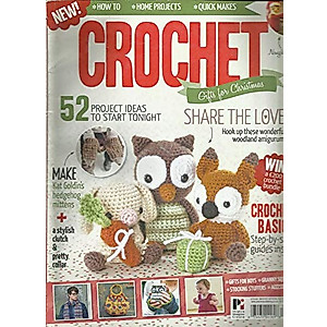 CROCHET GIFTS FOR CHRISTMAS MAGAZINE, FRONT & BACK COVER PAGES CORNERS ARE ROUGH