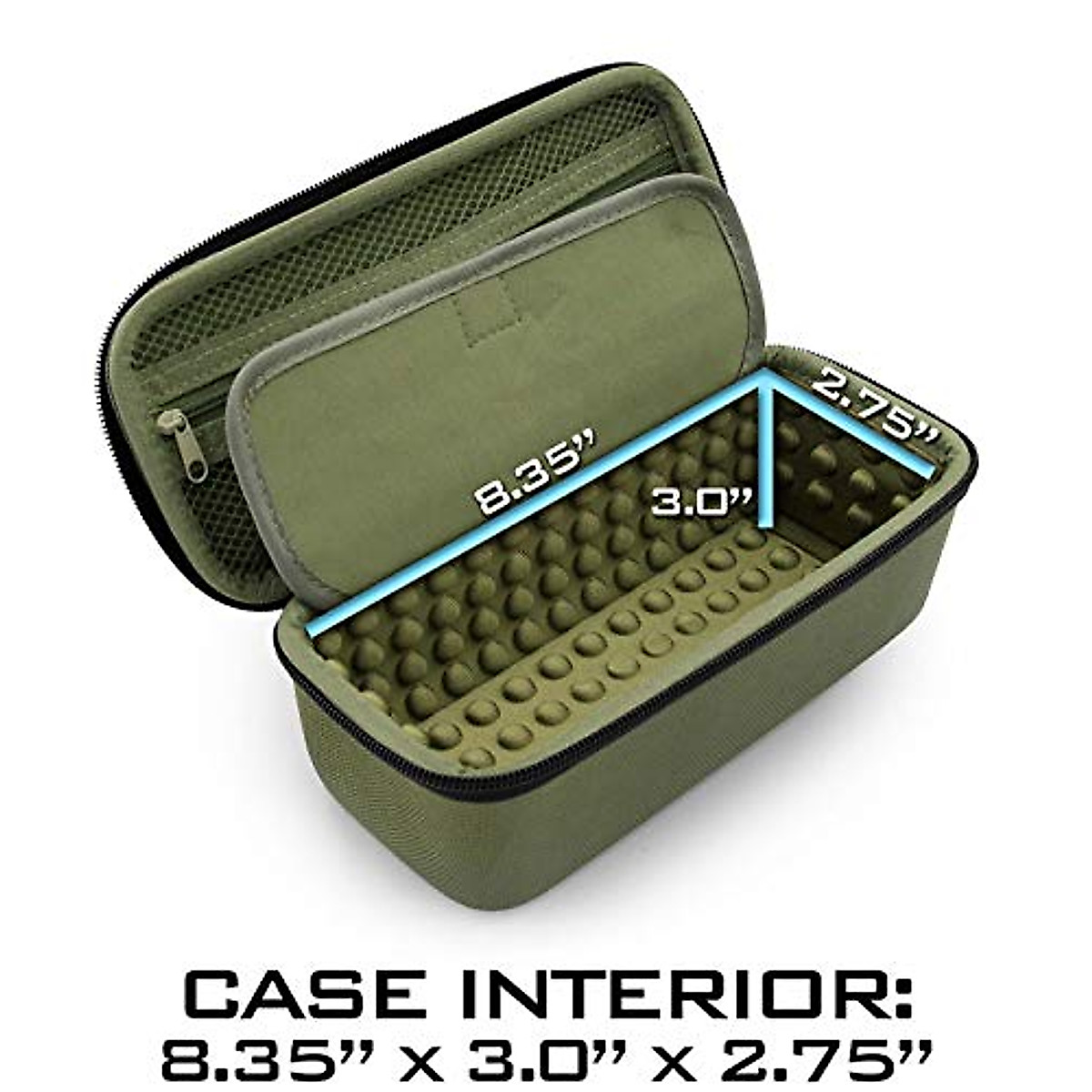 CASEMATIX Cordless Clipper Barber Case Compatible with Babyliss Hair Clippers, Buzzers, Trimmers, T Finisher Liner and More - Travel Case for Hair Stylist Compact Cutting Supplies - Case Only