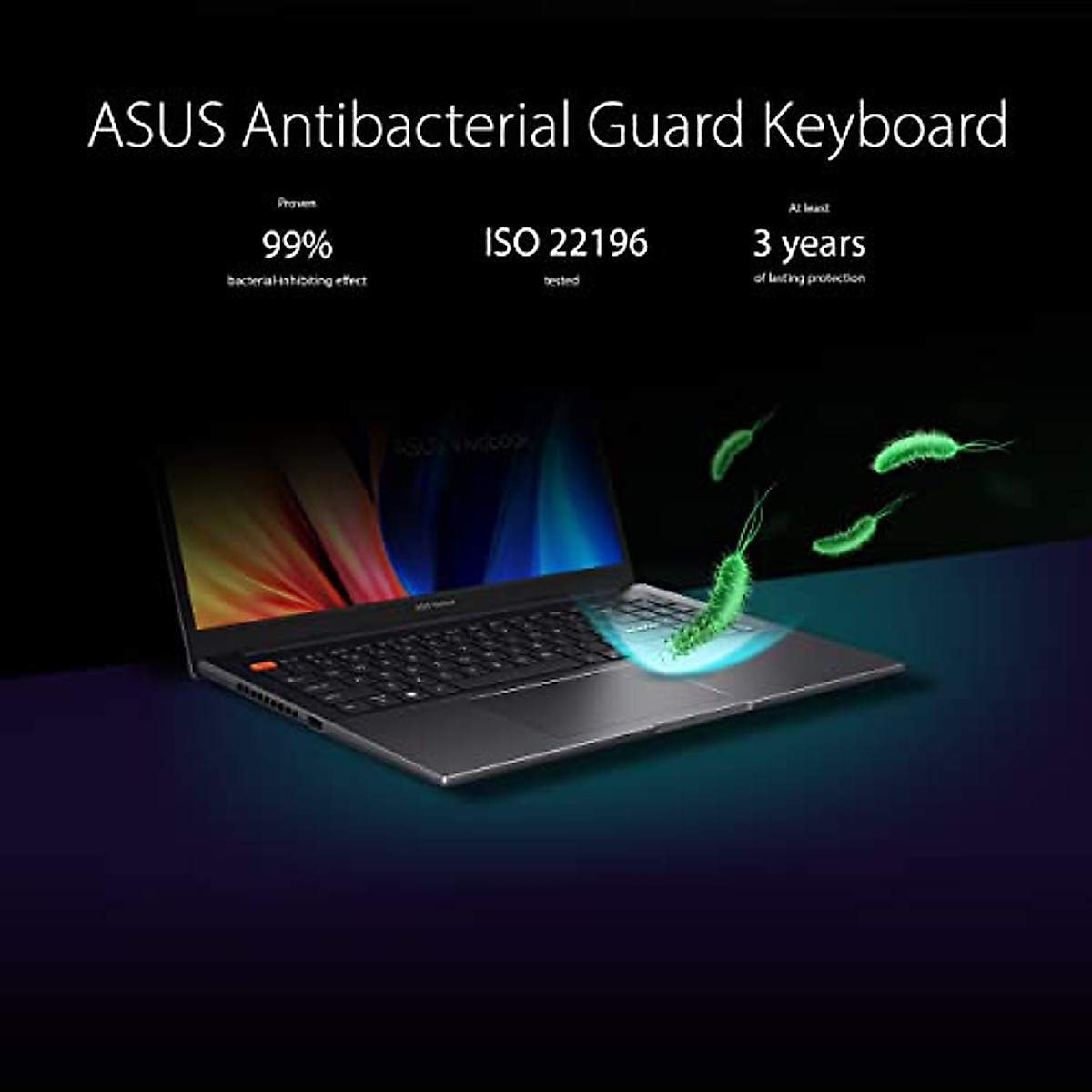 ASUS VivoBook S 15 Slim Laptop, 15.6 inch FHD Display, AMD Ryzen 5 5600H CPU, AMD Radeon Graphics, 8GB RAM, 512GB SSD, Windows 11 Home, Fingerprint Reader, Indie Black, S3502QA-DS51