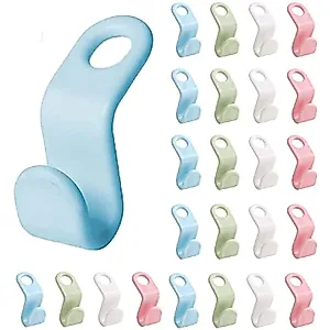 Clothes Hanger Connector Hooks 100Pieces, Thicken, Load 30 Pounds, Used in Closet Space Savers and Organizer Closets