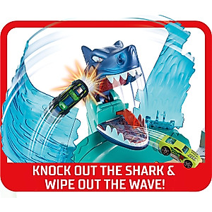 Hot Wheels City Shark Beach Battle Play Set Multicolor