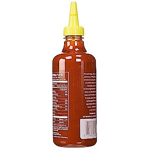 Texas Pete Sriracha Sauce CHA! 18oz with Moofin Golden SS Spoon, A Perfect Sriracha Hot Chili Sauce for all recipes, Our love for Siracha sauce lovers