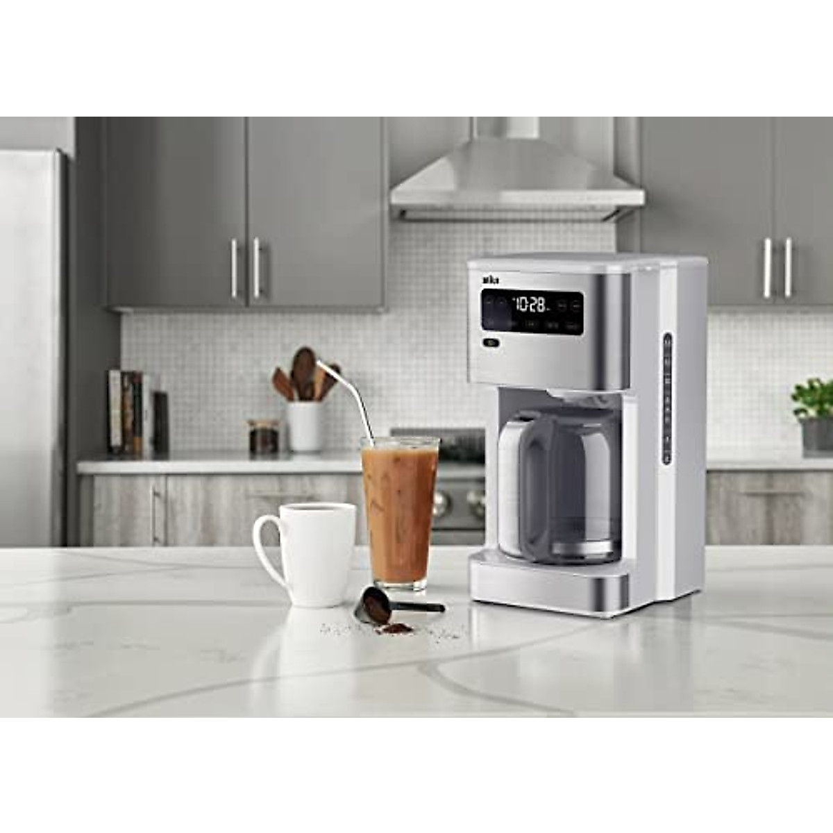 Braun KF5650WH PureFlavor Drip 14 cup Coffee Maker, White