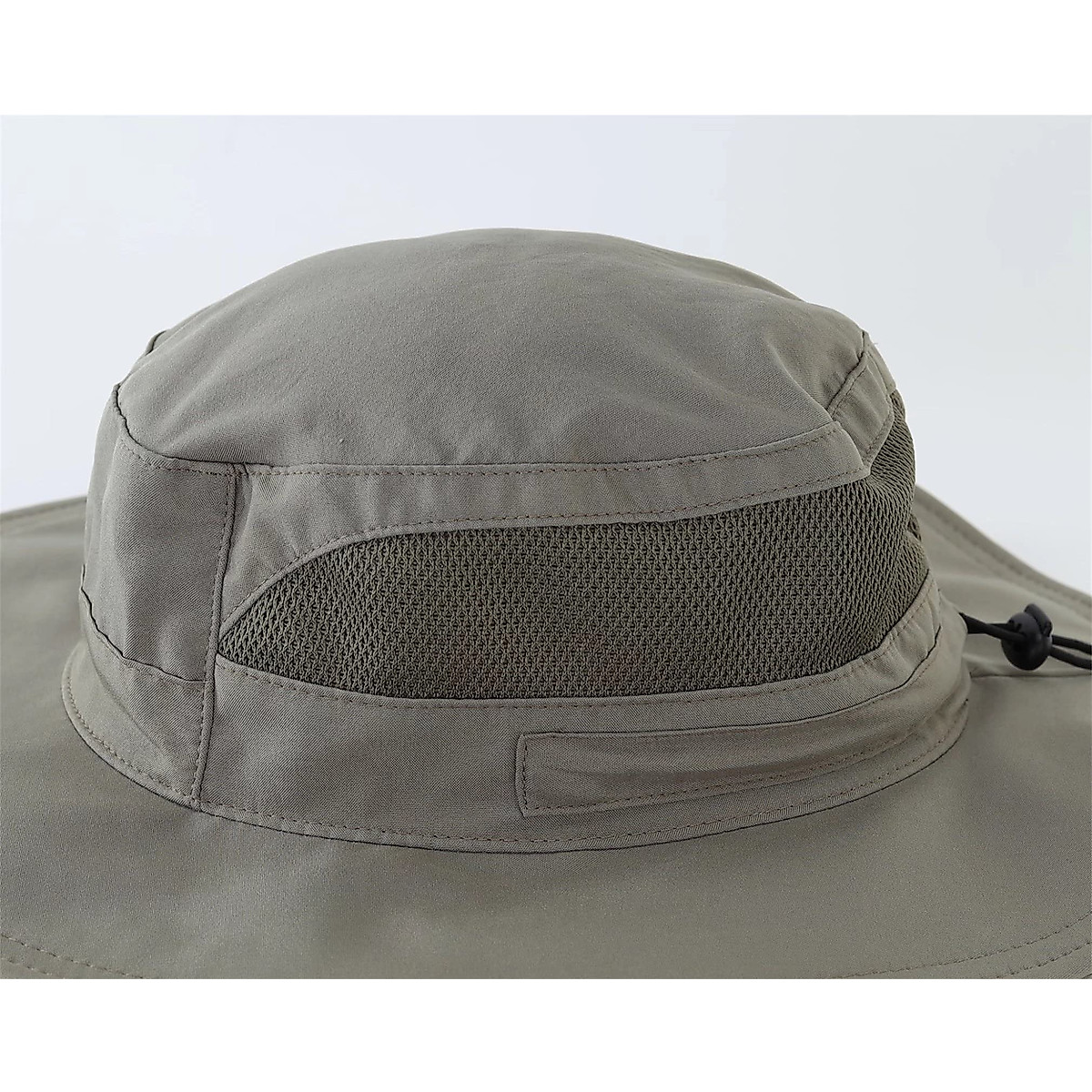 Connectyle Baby Boys Summer Sun Hat UPF 50+ Wide Brim Beach Hat Kids Bucket Fishing Hat S Army Green