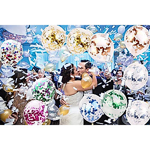 Multicolor Confetti Balloons - 12 Inch Latex Balloons Wedding Birthday Baby Shower Christmas Party Supplies Decorations 32 Pcs