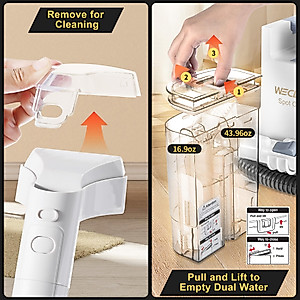 WECLEAN C1 Portable Extractor for Couch and Carpet Cleaner Upholstery Cleaner for Deep Cleaning