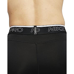 Nike Pro Dri-FIT Men's Shorts, Black/White, M
