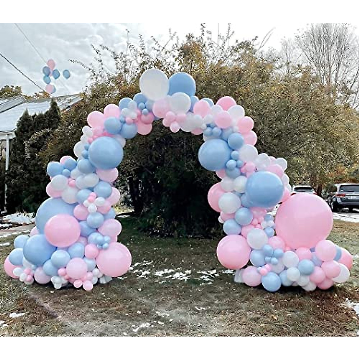 Blue Pink Balloon Arch Kit, 100PCS Pink Blue Garland Kit for Gender Reveal, Birthday Party Balloons mit 18" 12" Latex Balloons, Decoration for Boy Girl Baby Shower, Engagement, Bridal, Anniversary