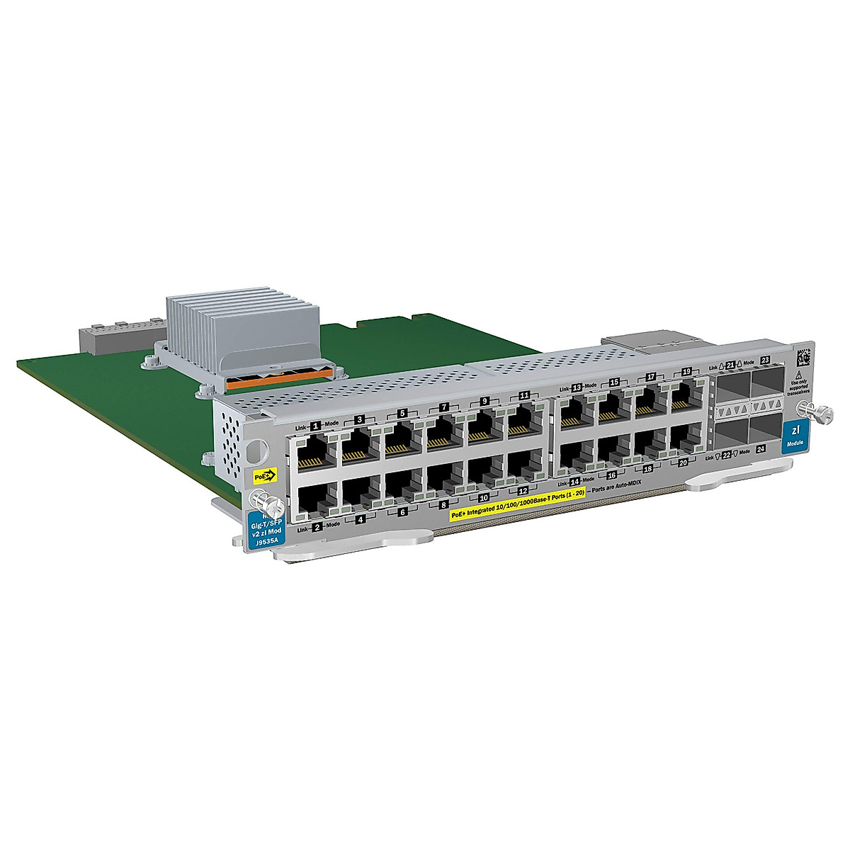 HP Networks J9535A 24-Port ZL Module (Renewed)