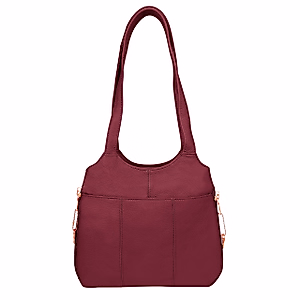 Roma Leathers Gun Concealment Purse - Wine