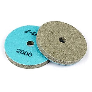 Z-Lion Granite Marble Sponge Fiber Polishing Pads Abrasive Polishing Wheel(7 pcs,4 Inches)
