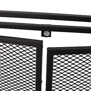 Christopher Knight Home Novia Modern Iron Fireplace Screen, Matte Black