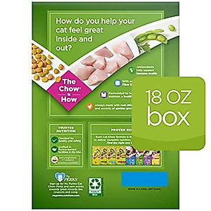 Cat Chow Purina Indoor Cat Chow Cat Food, 18 Oz