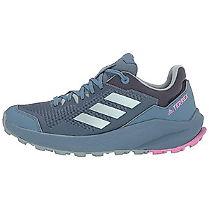 adidas Women's Terrex Trailrider Trail Running Shoe, Wonder Steel/Magic Grey Met/Pulse Lilac, 8