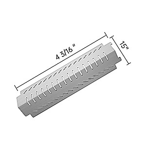 Kalomo 15" Grill Heat Plates Shield Burner Covers BBQ Gas Grill Replacement Parts for Front Avenue, Charbroil 463240904, 463261406, 463252105, Thermos 461230404, 461246804, Centro, Costco Kirkland