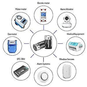EEMB ER26500 C Size 3.6V Lithium Battery High Capacity Li-SOCL₂ Non-Rechargeable Battery LS26500 SB-C01 TL-2200 for Automobile tire Pressure Monitor,Smart Card,Electricity Meter,Wireless Tools