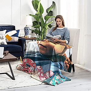 JBH2022 Custom Blanket with Words Picture Collage, Custom Blanket Personalized Throw Blanket with Photo Text Customized Flannel