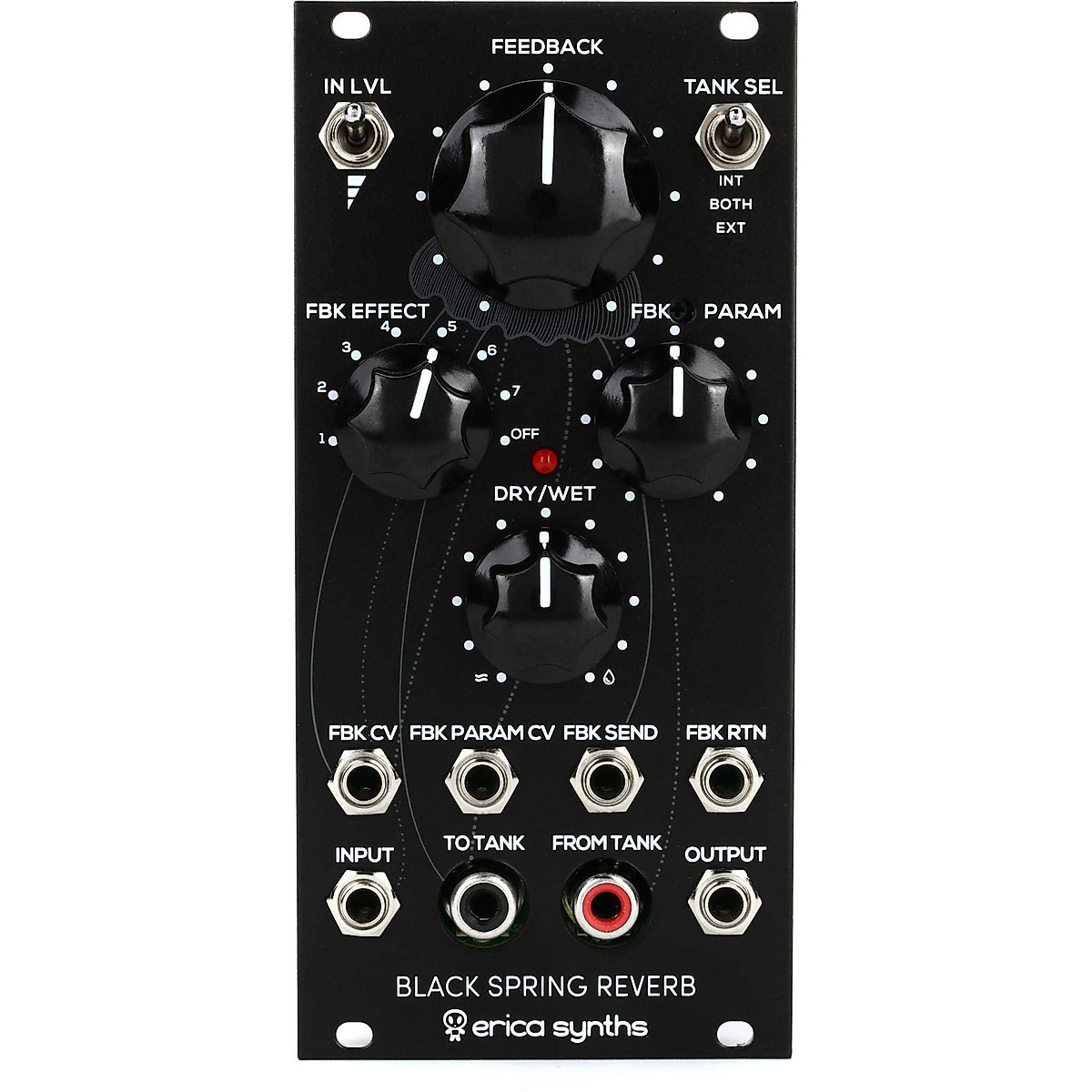 Erica Synths Black Spring Reverb Eurorack Spring Reverb Module
