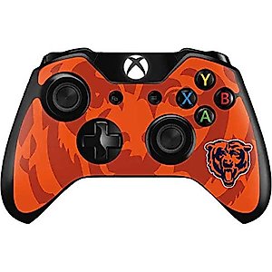 Skinit Decal Gaming Skin Compatible with Xbox One Controller - Officially Licensed NFL Chicago Bears Double Vision Design