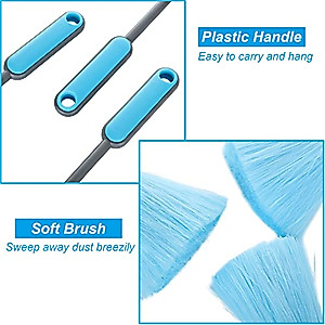 FVIEXE 8PCS 10 Inch Mini Feather Dusters for Cleaning, Small Microfiber Delicate Duster Laptop Computer Keyboard Electrostatic Cleaning Duster Washable, Screen Static Dusting Wand