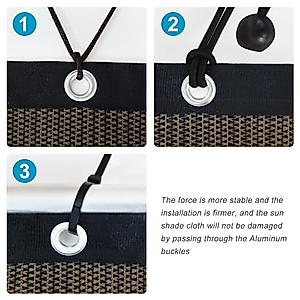 Artpuch Pergola Shade Cover 10'X12' Outdoor Sun Shade Cloth with Grommets Shade Tarp for Patio, Carport, Backyard