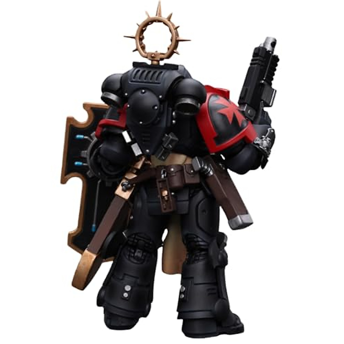 HiPlay JoyToy Warhammer 40K Collectible Figure: Primaris Space Marines Black Templars Bladeguard Veteran 1:18 Scale Action Figures JT2801 (Black Templars JT2801)